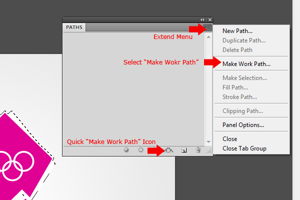 Converting A Selection Into A Path Rigorous Themes