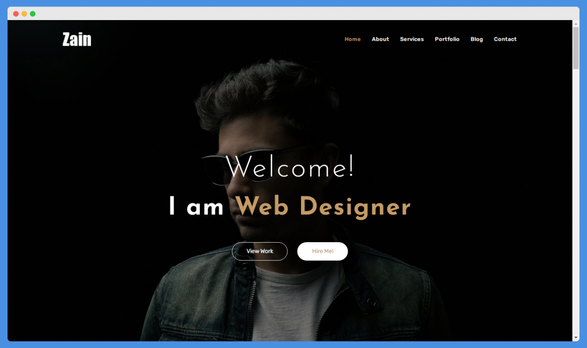 Free Portfolio Website Templates For Software Developer Printable 