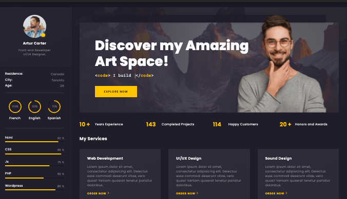 Unite Dekoratif Acele Et Software Engineer Portfolio Website 
